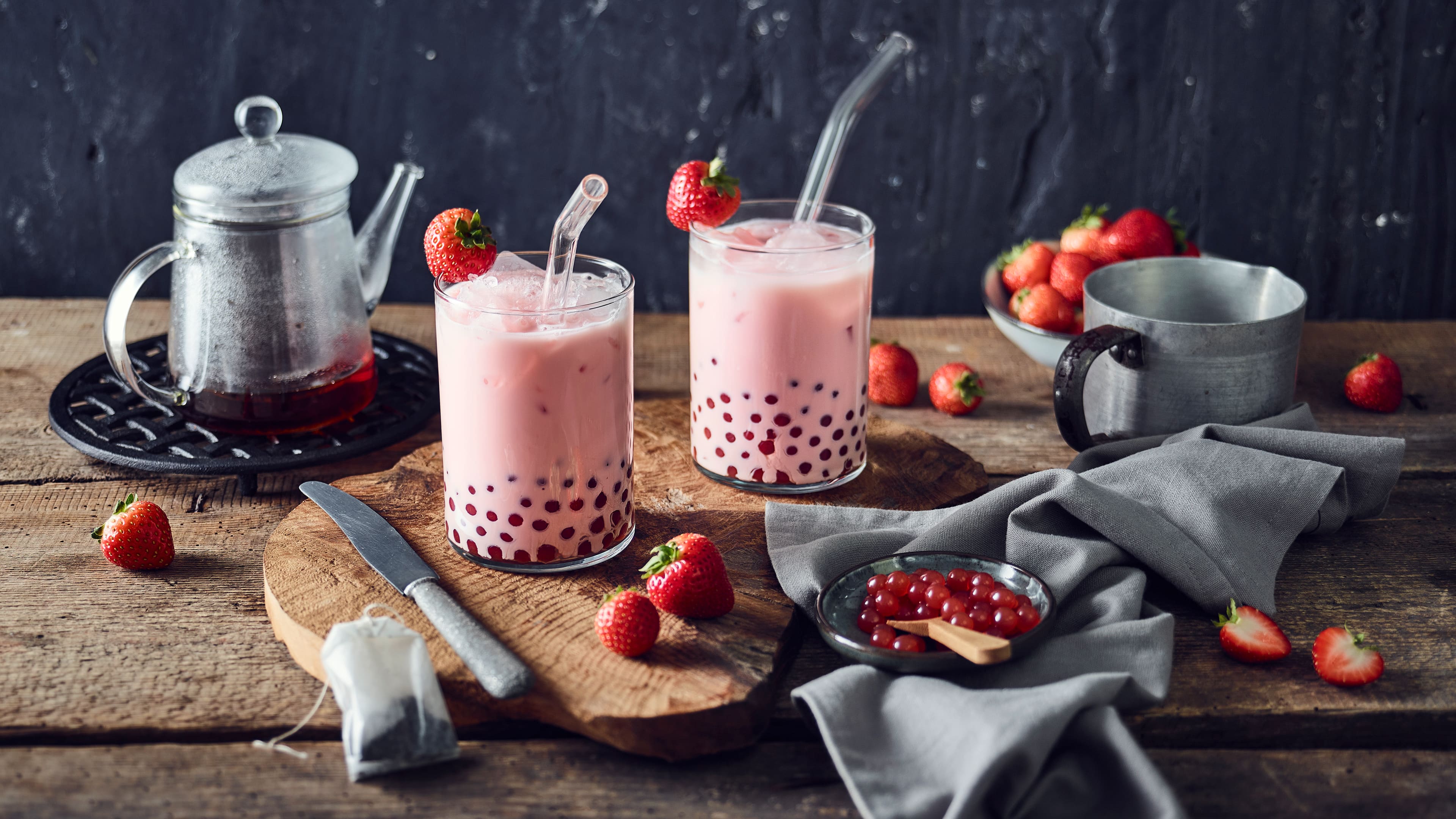 Bubble Tea Erdbeer - Rezept | EDEKA