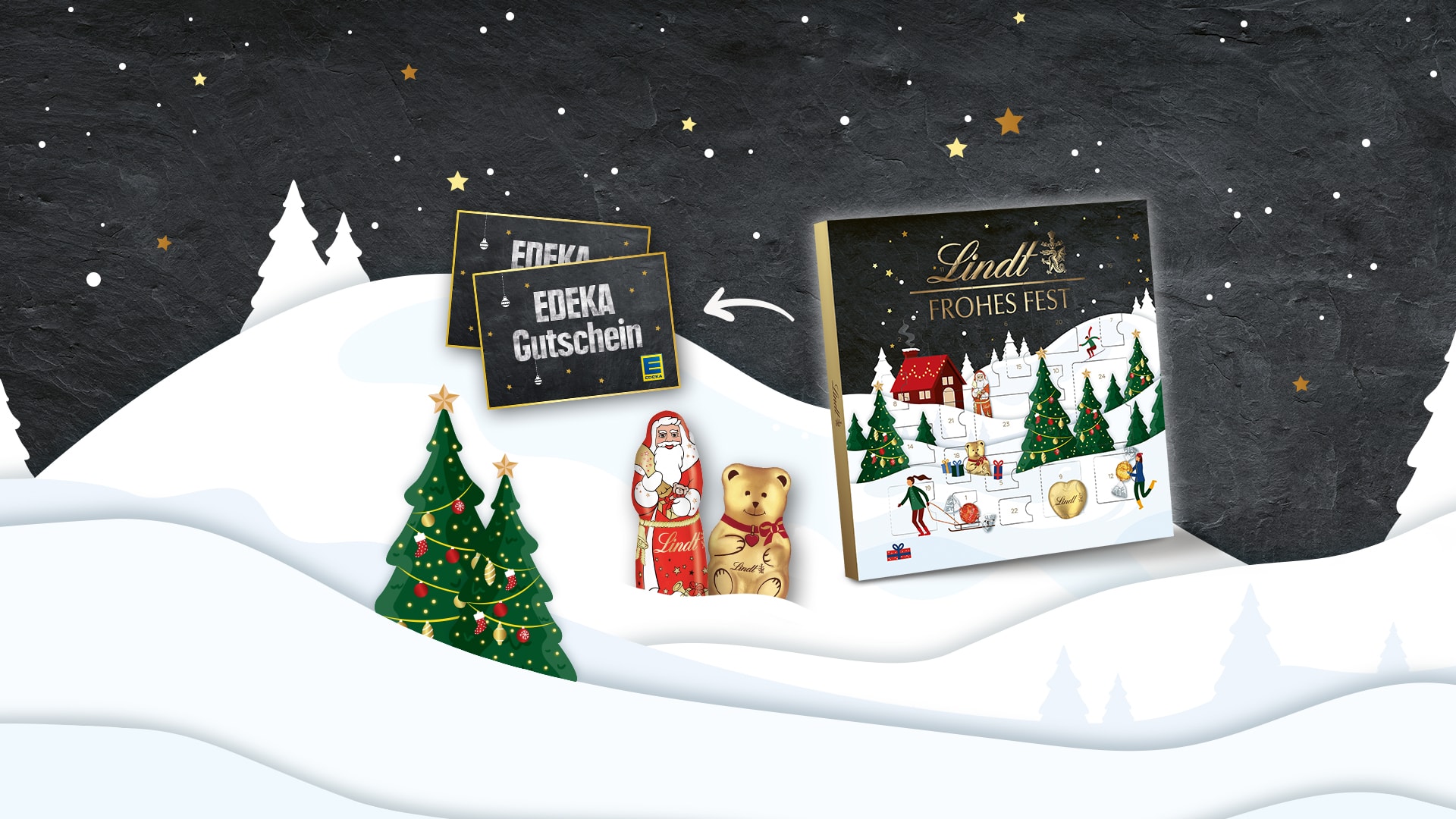 Lindt Adventskalender bei EDEKA