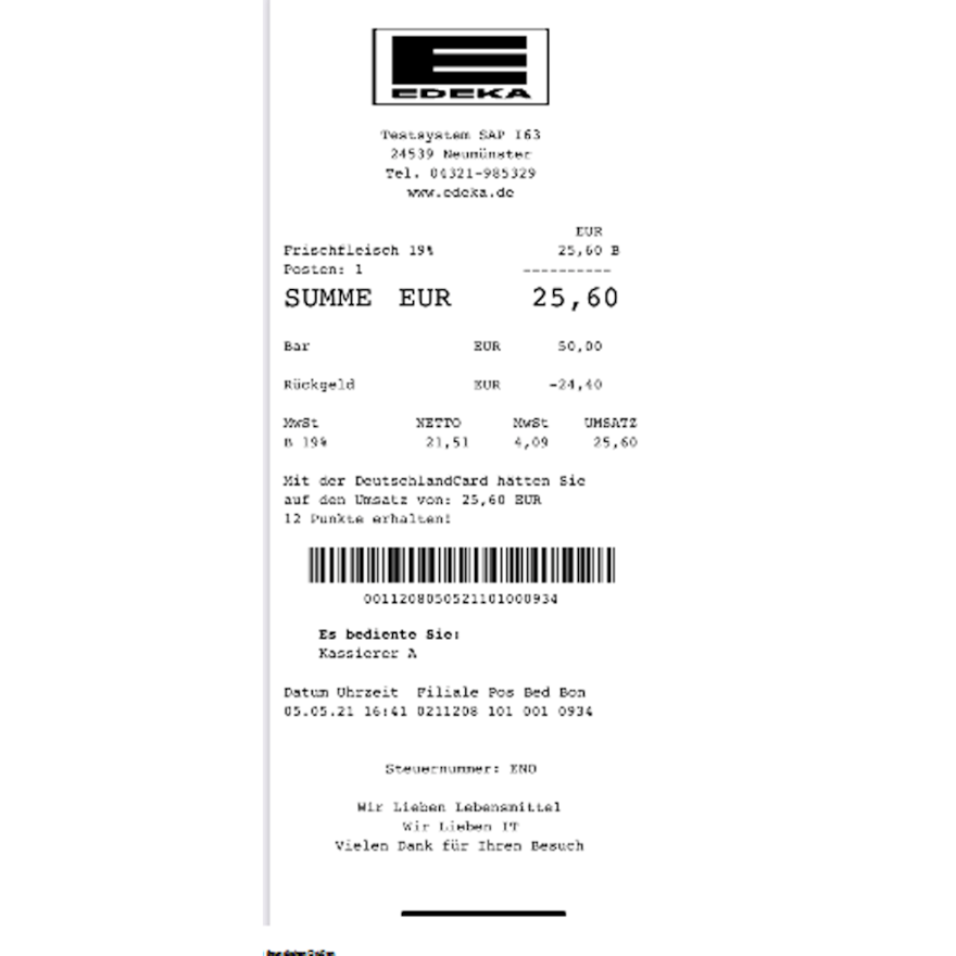 eBon Mitarbeiterinformation | EDEKA