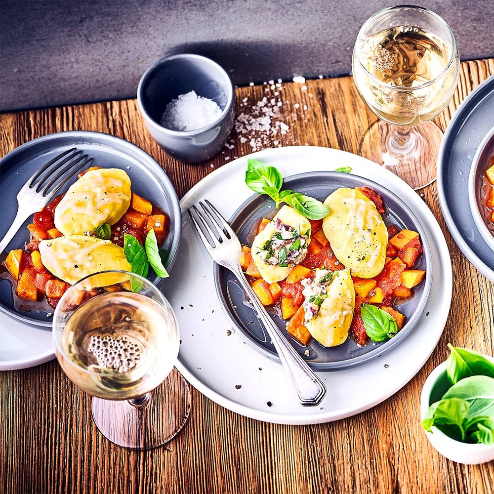 Tagliatelle in Gemüse-Creme