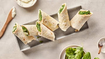Wrap mit Frischkäse und Lachs